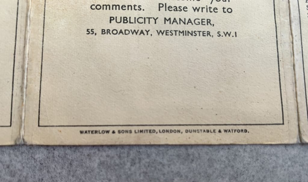 Rare Original 1933 First Edition 750M 1-33 Harry Beck London ...